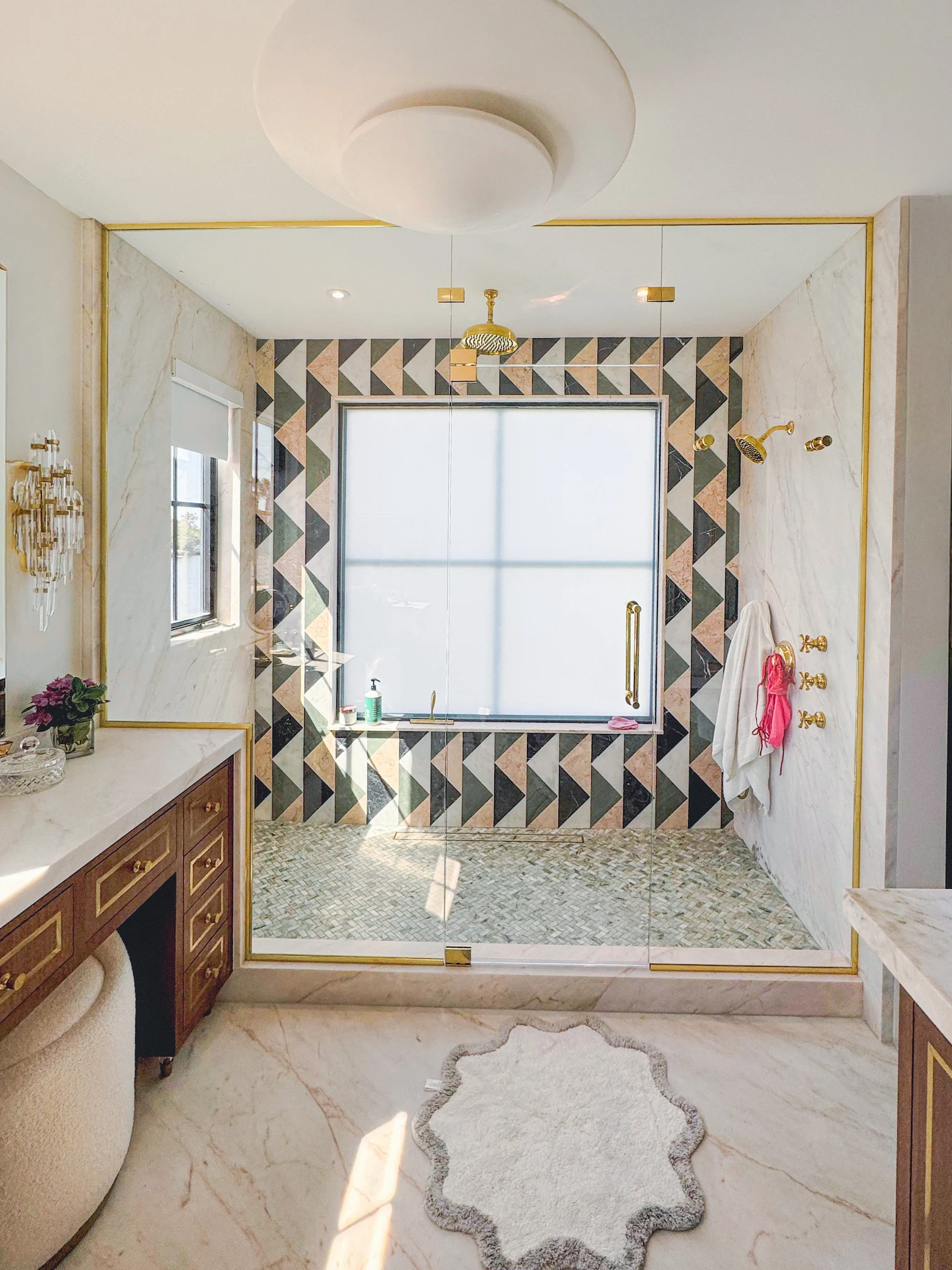 Shower Doors | Audubon Cswy Residence - A Crystal Glass & Mirror