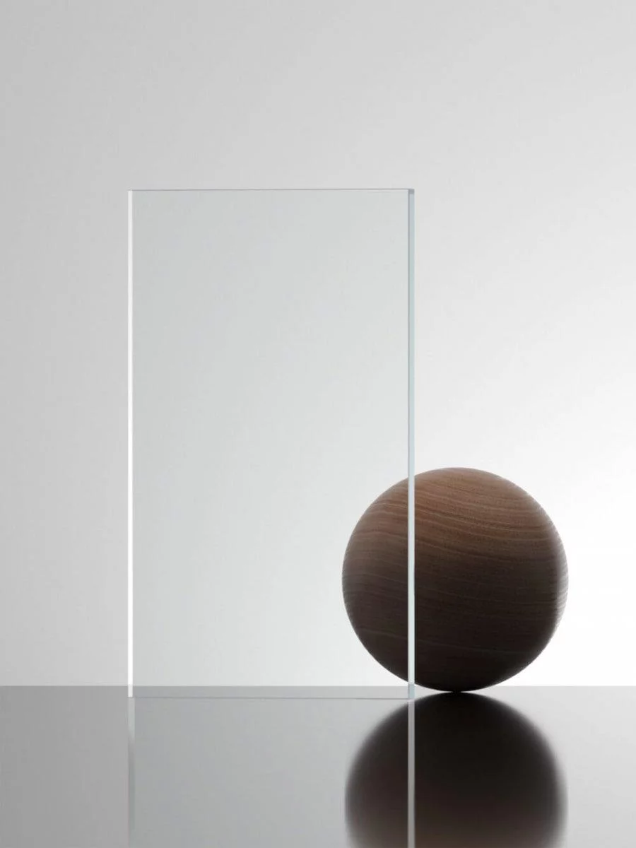 Custom Steel Glass Partitions - A Crystal Glass & Mirror